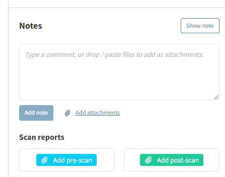 Notes and attachments – Support - Jifeline Networks
